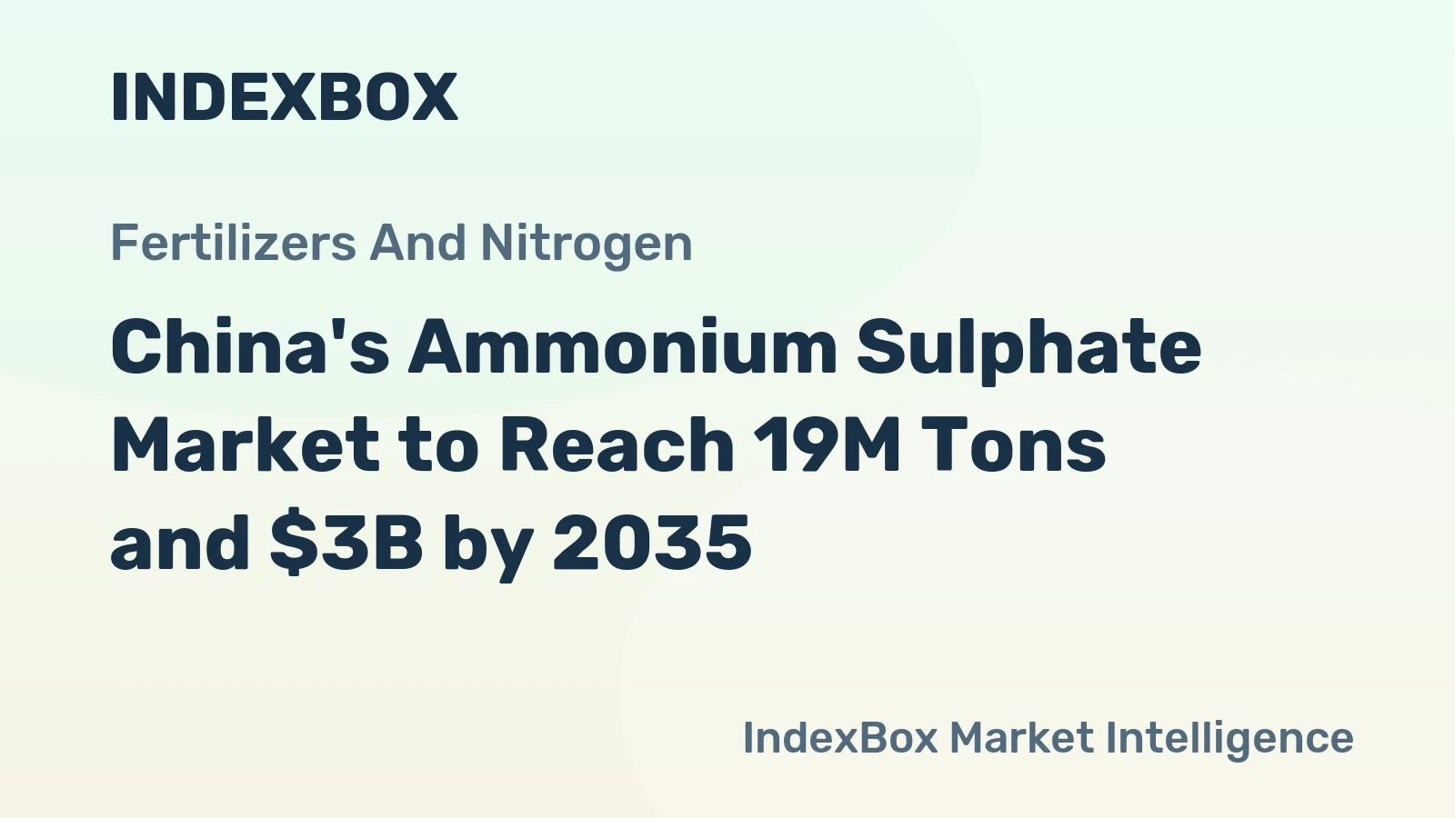 China's Ammonium Sulphate Market to Reach 19M Tons and $3B by 2035