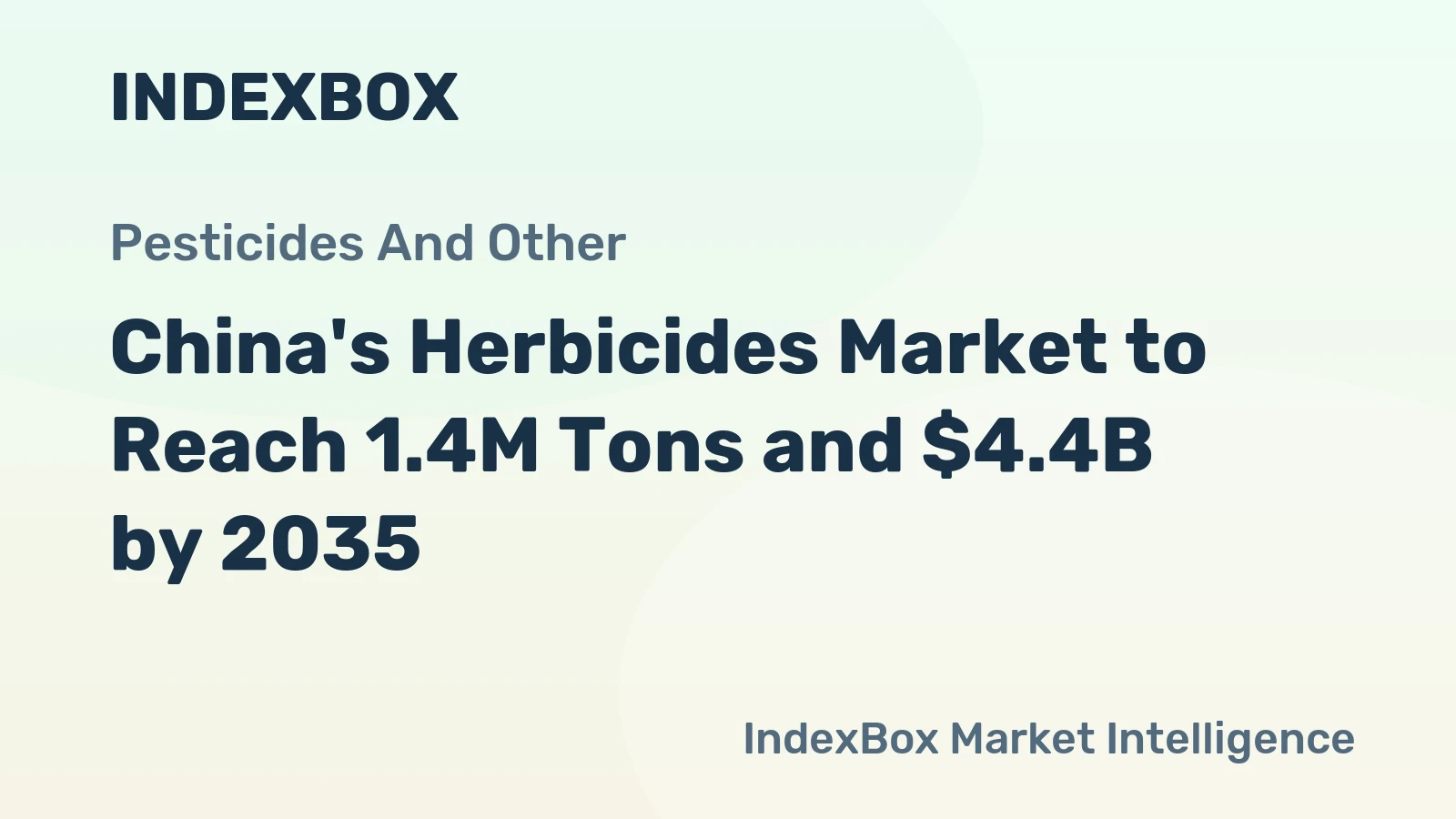 China's Herbicides Market to Reach 1.4M Tons and $4.4B by 2035
