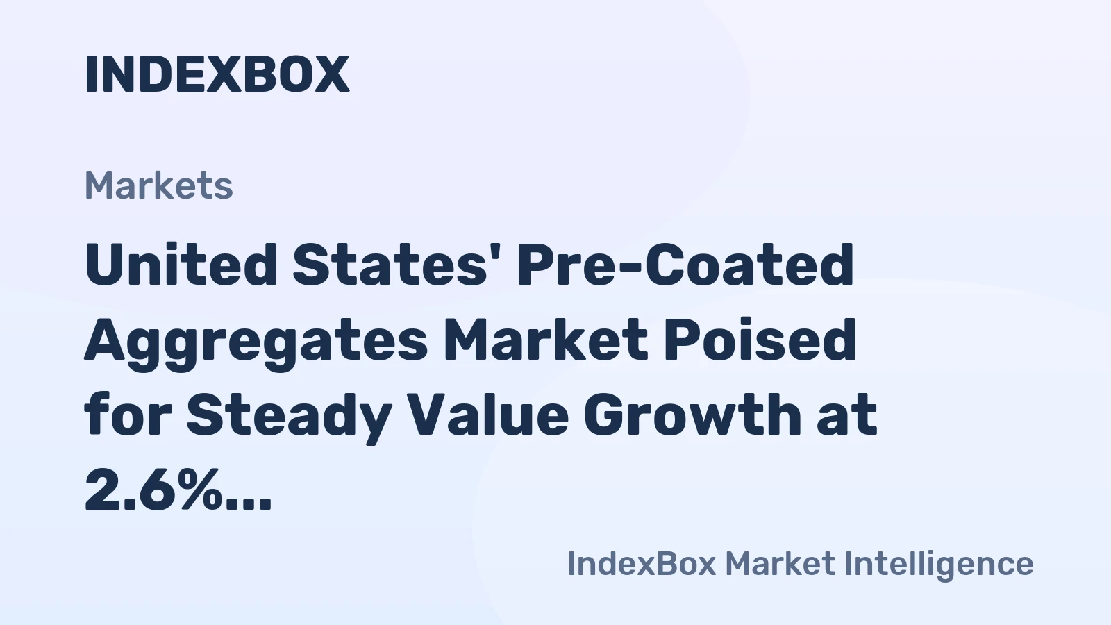 United States' Pre-Coated Aggregates Market Poised for Steady Value Growth at 2.6% CAGR Through 2035