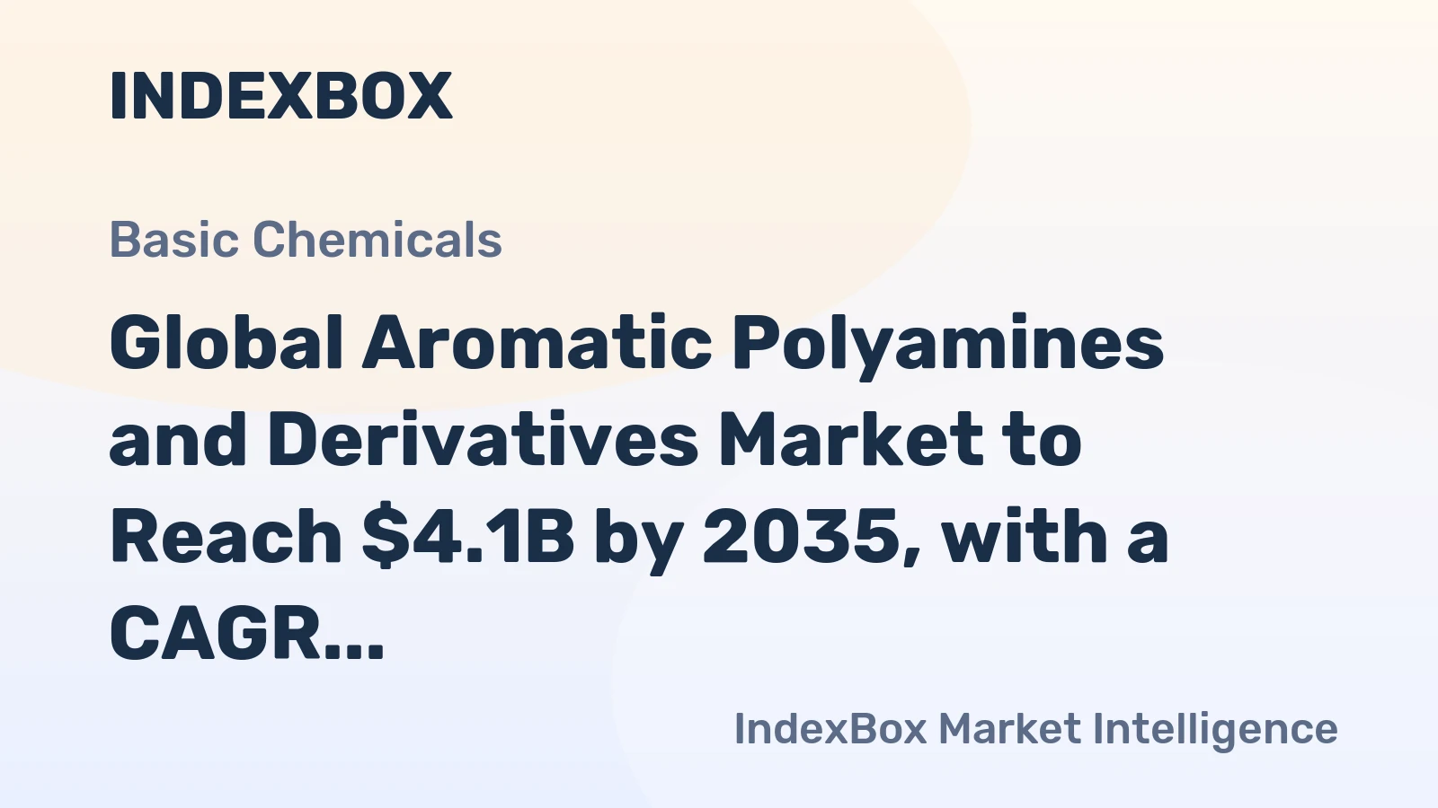 Global Aromatic Polyamines and Derivatives Market to Reach $4.1B by 2035, with a CAGR of +1.4%