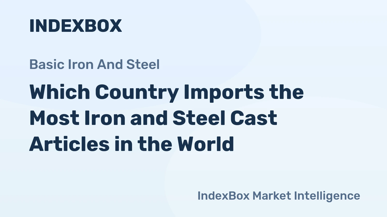 Which Country Imports the Most Iron and Steel Cast Articles in the World?