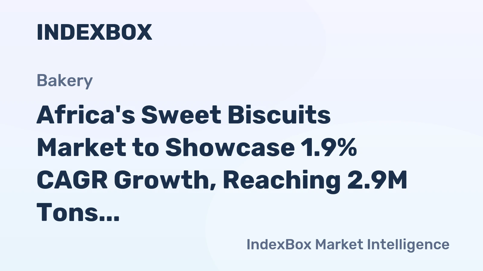 Africa's Sweet Biscuits Market to Showcase 1.9% CAGR Growth, Reaching 2.9M Tons by 2035