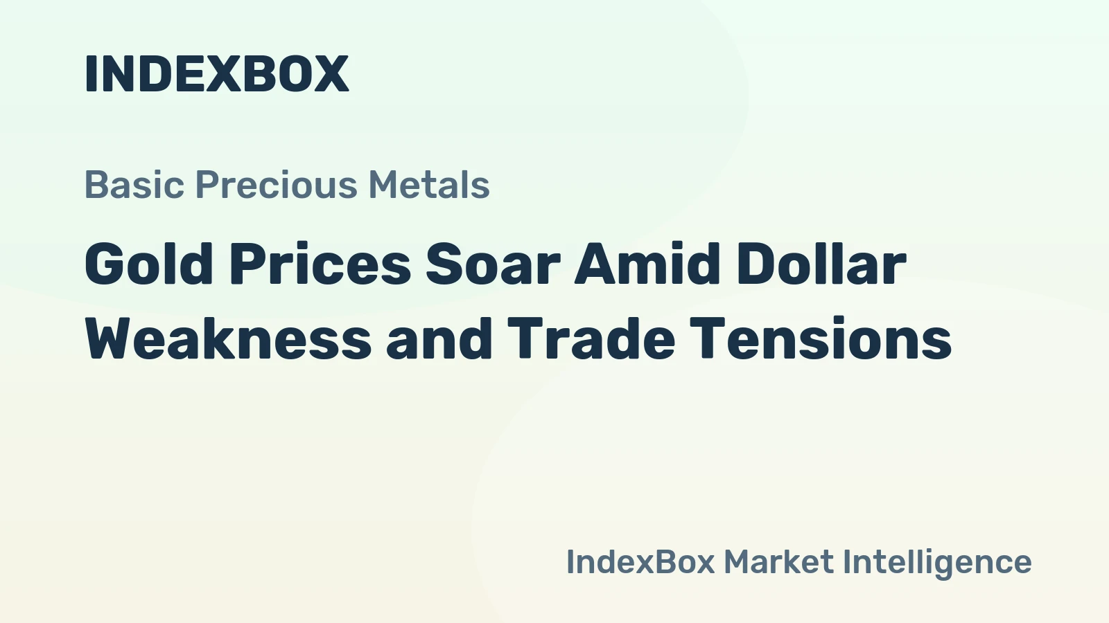 Gold Prices Soar Amid Dollar Weakness and Trade Tensions