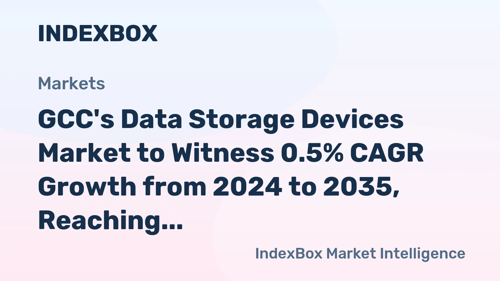 GCC's Data Storage Devices Market to Witness 0.5% CAGR Growth from 2024 to 2035, Reaching $944M by End of Forecast Period