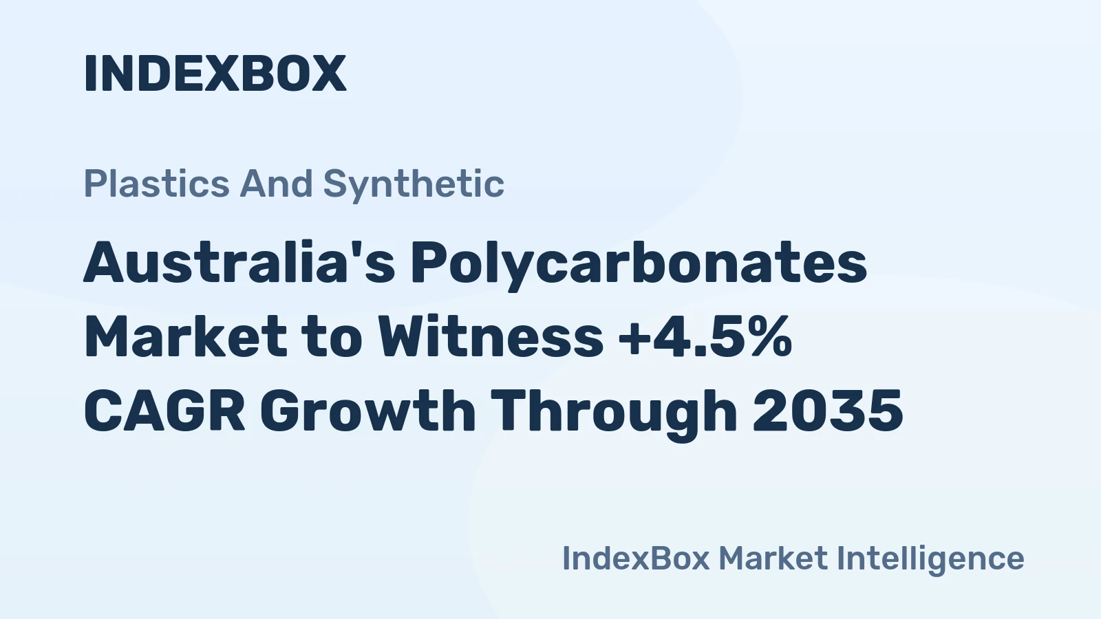 Australia's Polycarbonates Market to Witness +4.5% CAGR Growth Through 2035