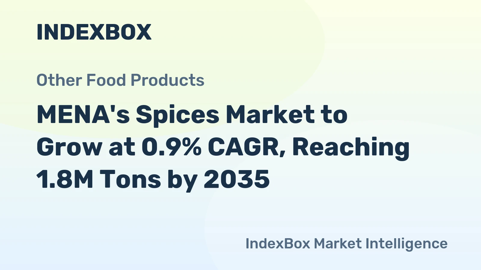 MENA's Spices Market to Grow at 0.9% CAGR, Reaching 1.8M Tons by 2035