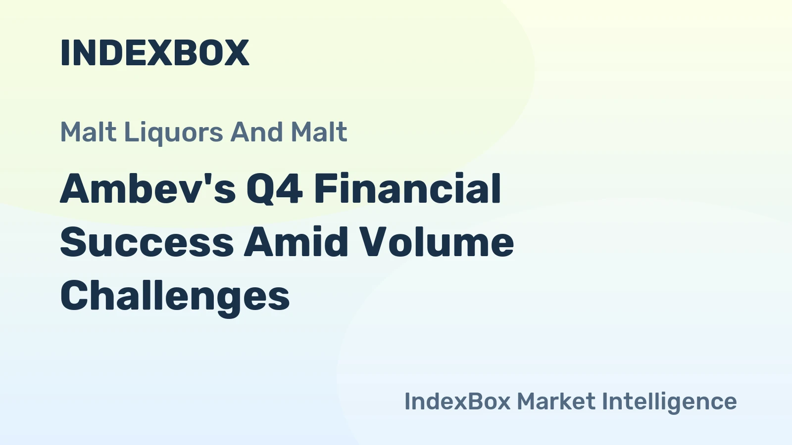 Ambev's Q4 Financial Success Amid Volume Challenges