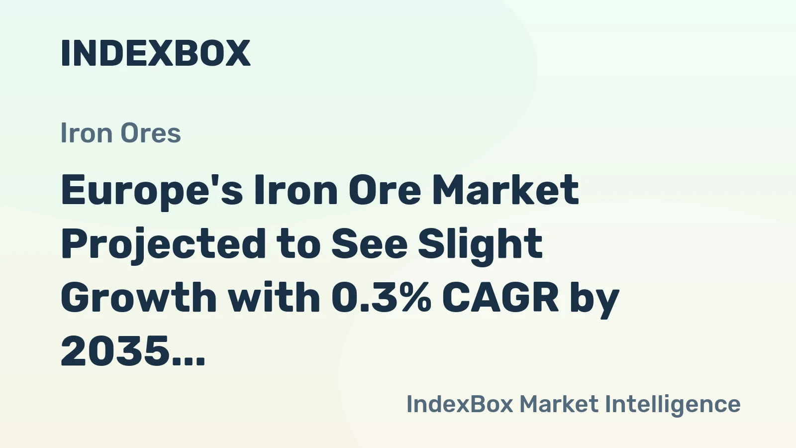 Europe's Iron Ore Market Projected to See Slight Growth with 0.3% CAGR by 2035