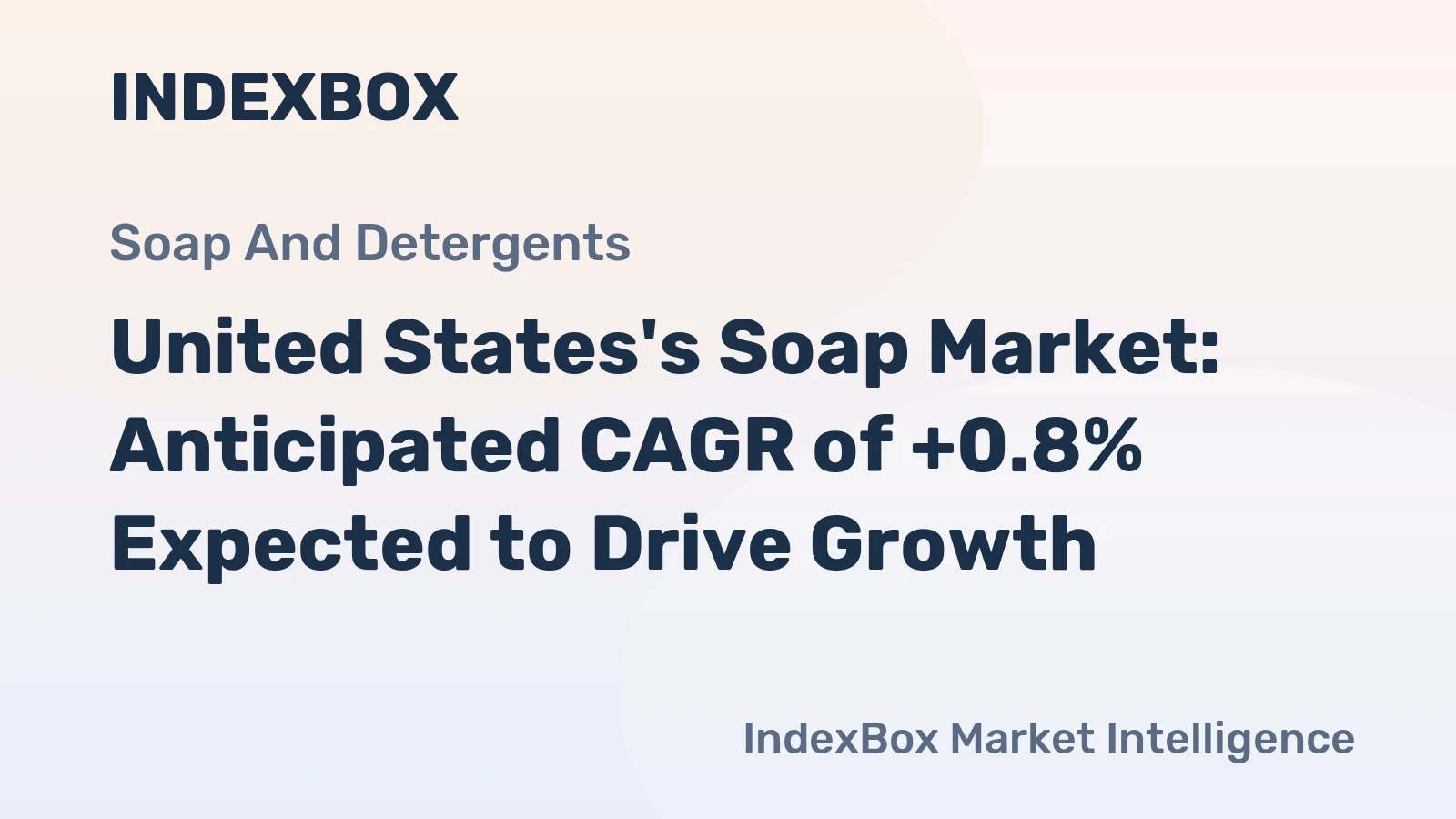 United States's Soap Market: Anticipated CAGR of +0.8% Expected to Drive Growth