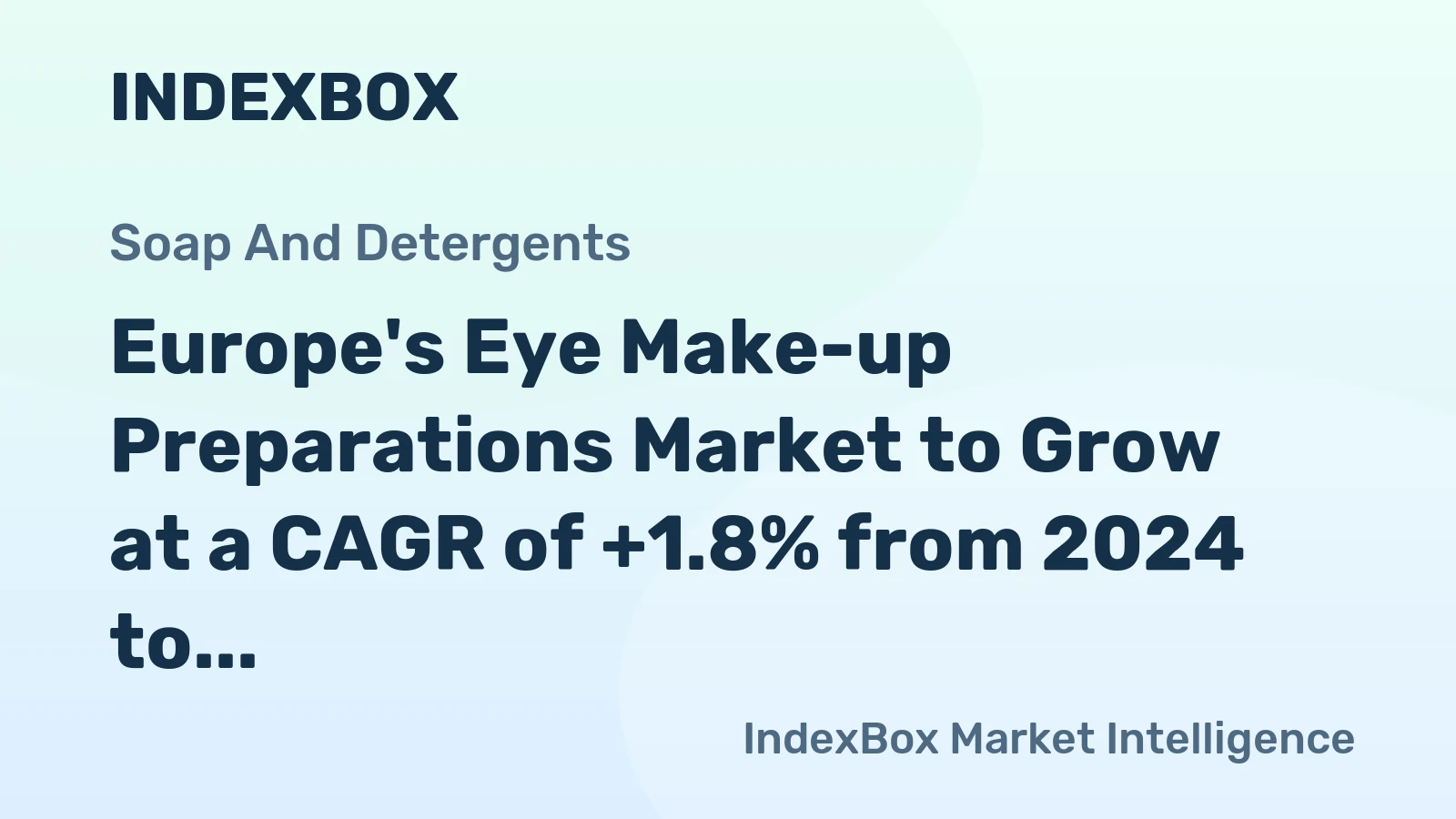 Europe's Eye Make-up Preparations Market to Grow at a CAGR of +1.8% from 2024 to 2035, Reaching 63K Tons