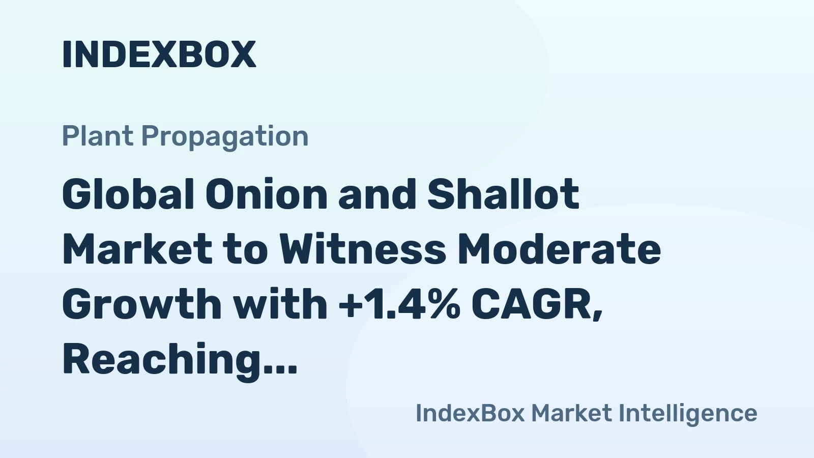 Global Onion and Shallot Market to Witness Moderate Growth with +1.4% CAGR, Reaching 137M Tons by 2035