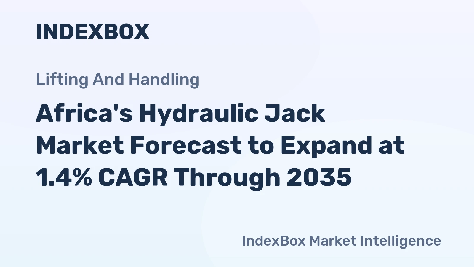 Africa's Hydraulic Jack Market Forecast to Expand at 1.4% CAGR Through 2035