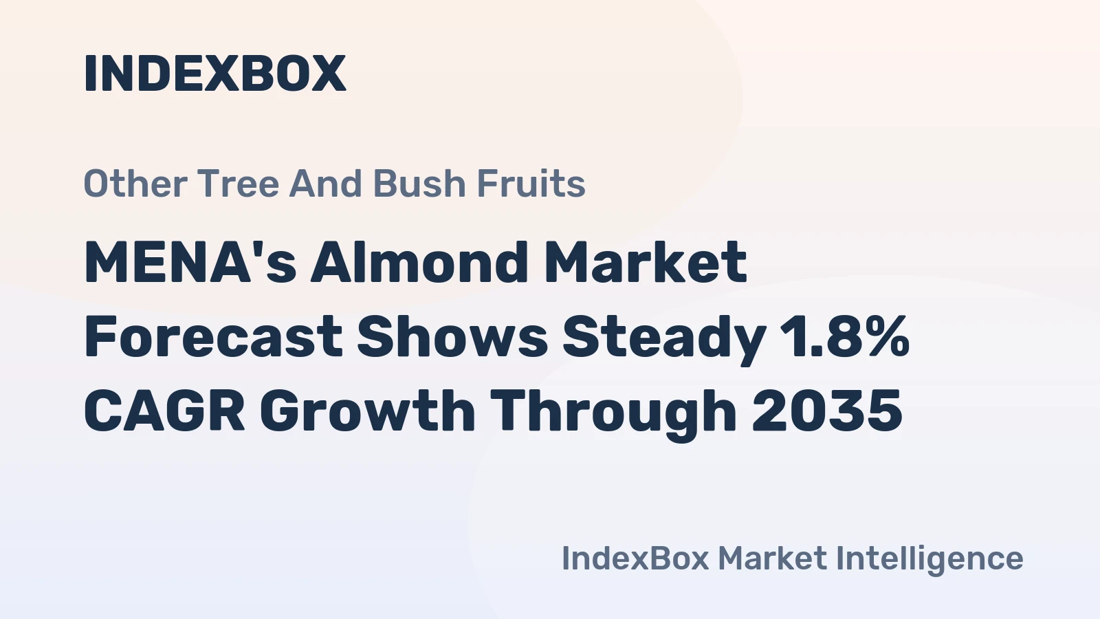 MENA's Almond Market Forecast Shows Steady 1.8% CAGR Growth Through 2035