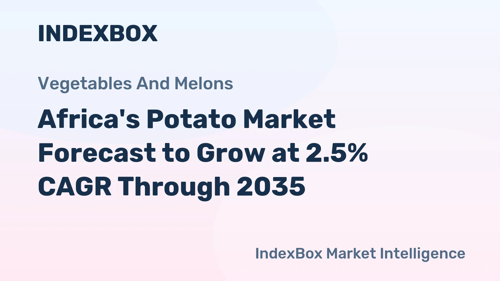 Africa's Potato Market Forecast to Grow at 2.5% CAGR Through 2035
