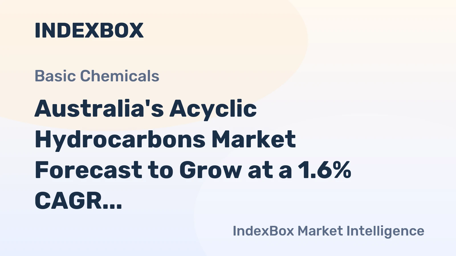 Australia's Acyclic Hydrocarbons Market Forecast to Grow at a 1.6% CAGR Through 2035