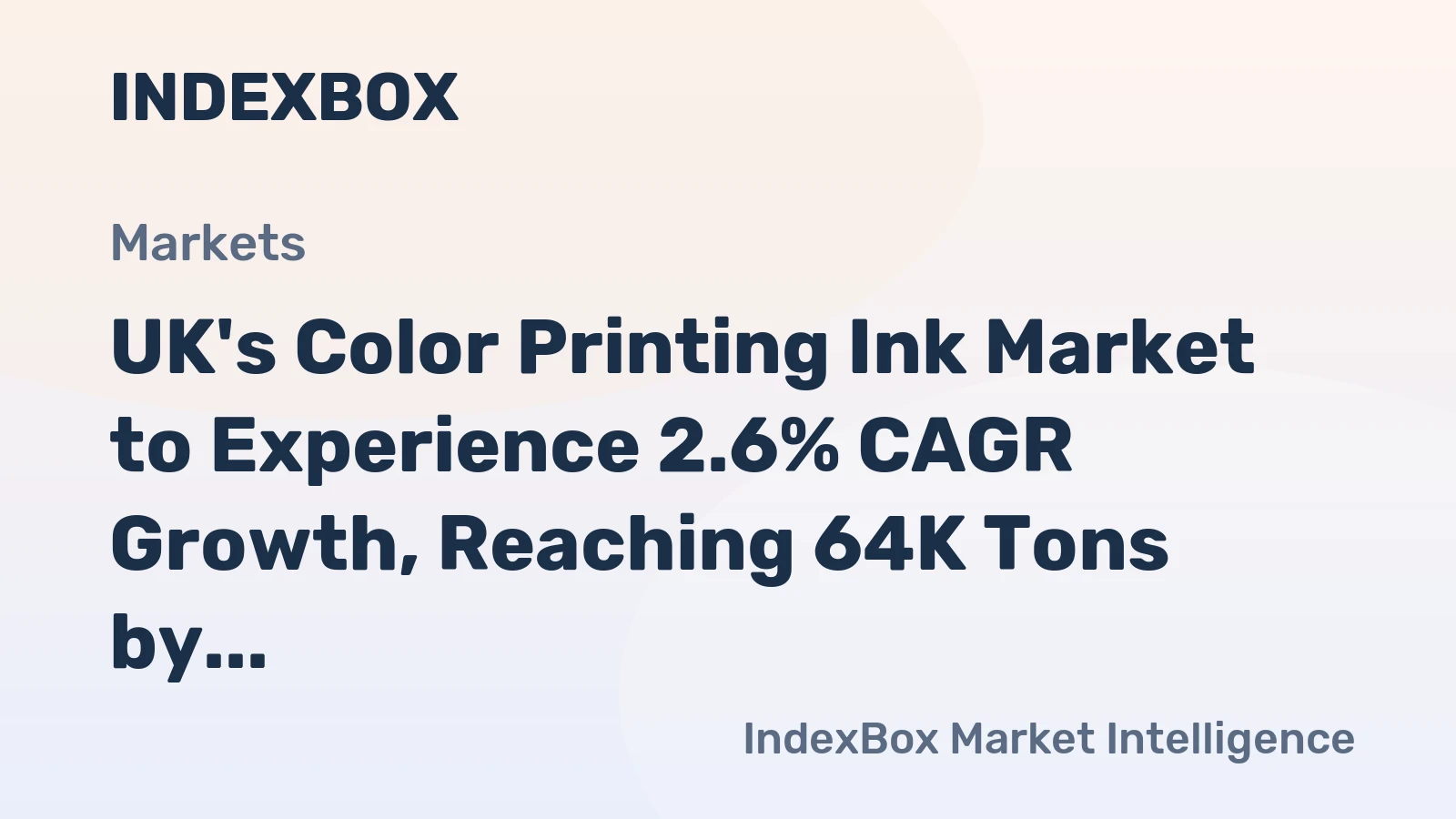 UK's Color Printing Ink Market to Experience 2.6% CAGR Growth, Reaching 64K Tons by 2035