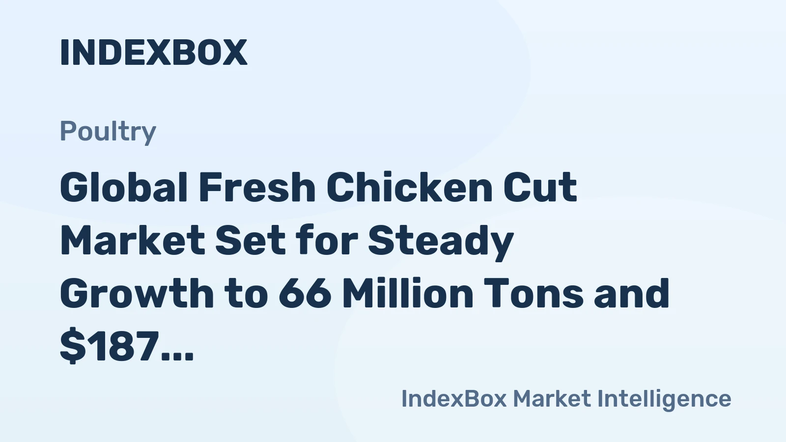 Global Fresh Chicken Cut Market Set for Steady Growth to 66 Million Tons and $187 6 Billion by 2035