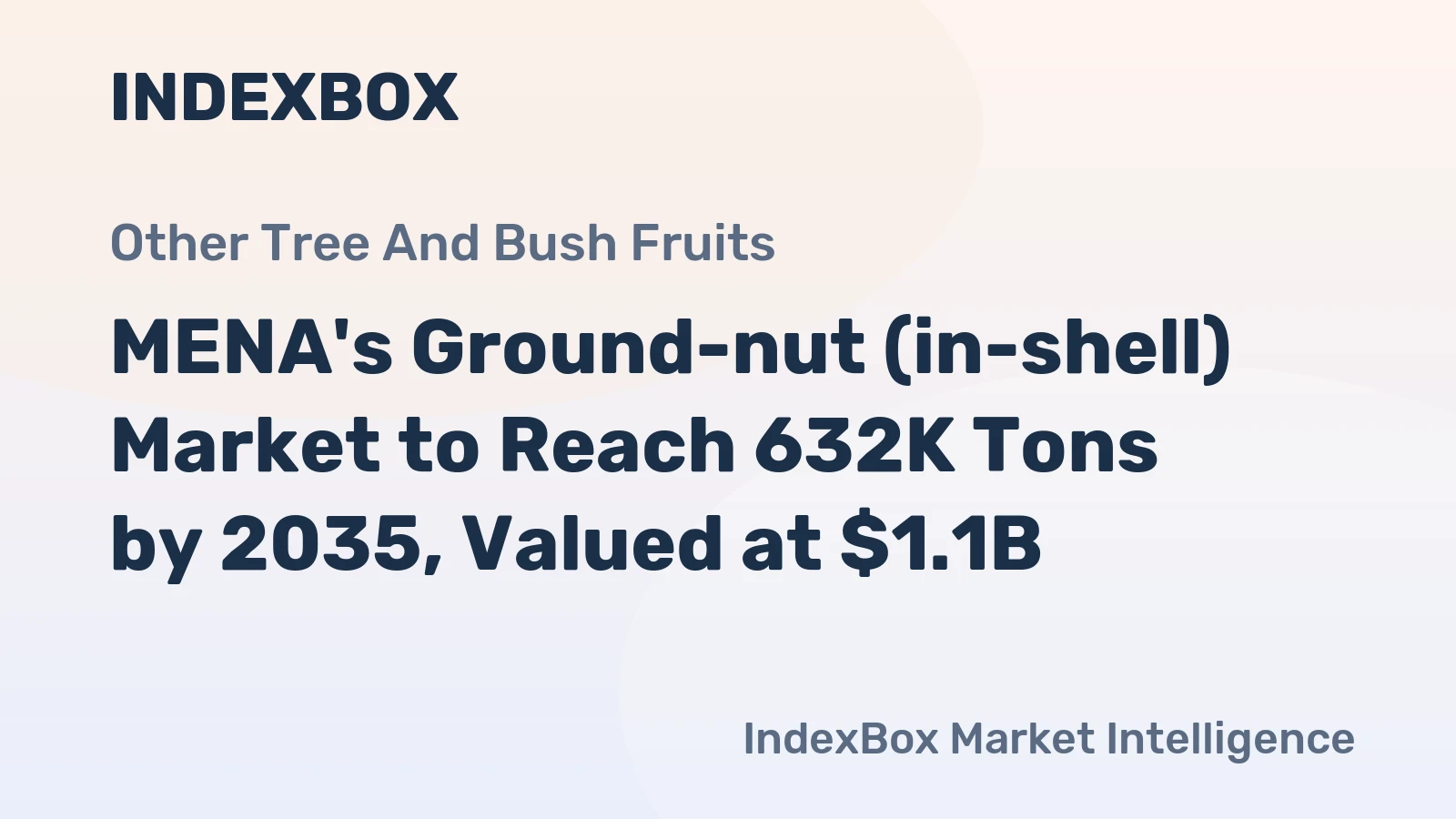 MENA's Ground-nut (in-shell) Market to Reach 632K Tons by 2035, Valued at $1.1B