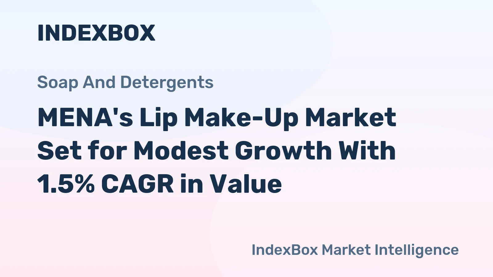 MENA's Lip Make-Up Market Set for Modest Growth With 1.5% CAGR in Value