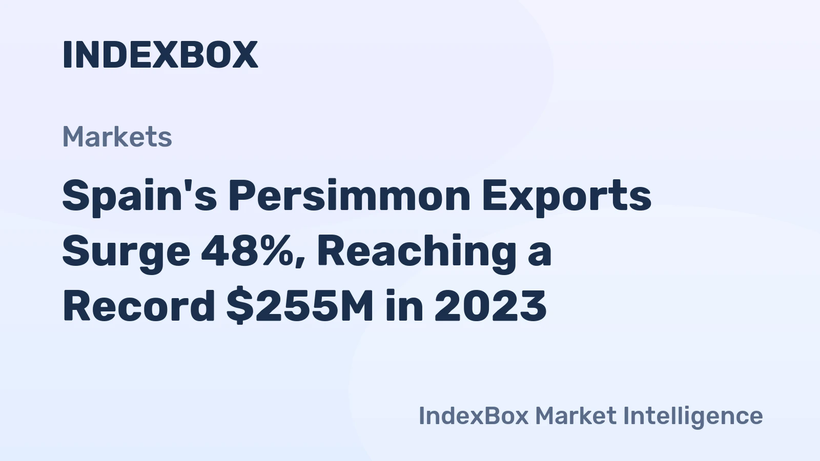Spain's Persimmon Exports Surge 48%, Reaching a Record $255M in 2023