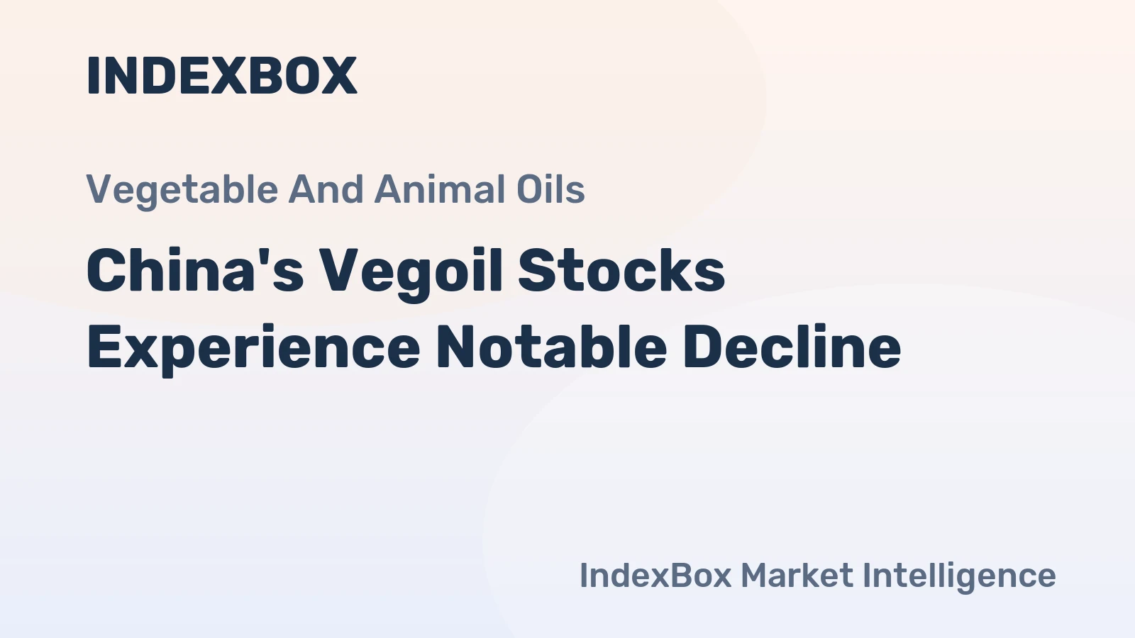 China's Vegoil Stocks Experience Notable Decline