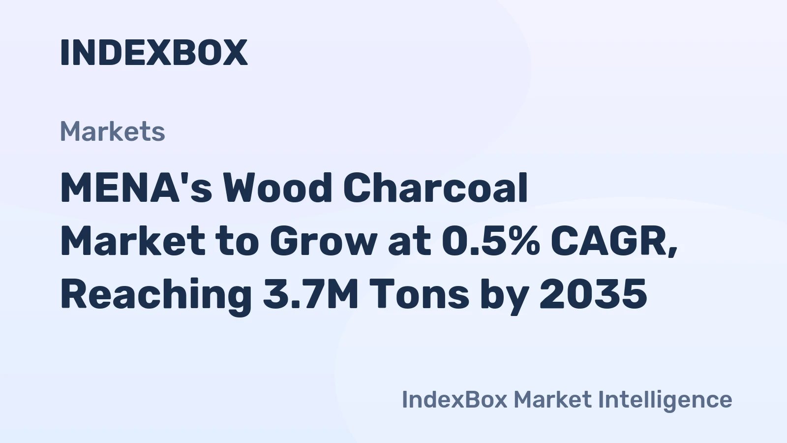 MENA's Wood Charcoal Market to Grow at 0.5% CAGR, Reaching 3.7M Tons by 2035