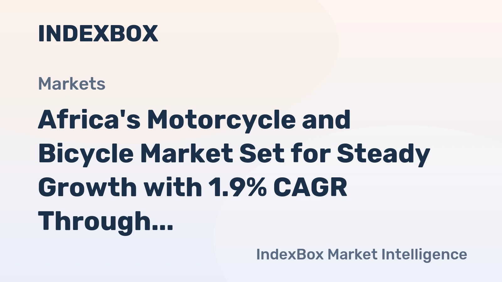 Africa's Motorcycle and Bicycle Market Set for Steady Growth with 1.9% CAGR Through 2035