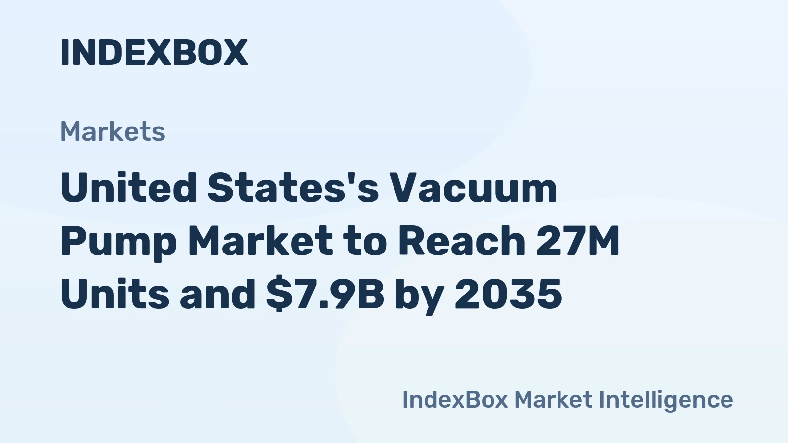 United States's Vacuum Pump Market to Reach 27M Units and $7.9B by 2035