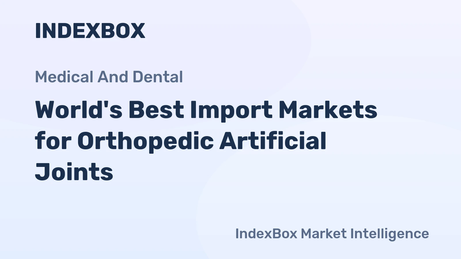 World's Best Import Markets for Orthopedic Artificial Joints