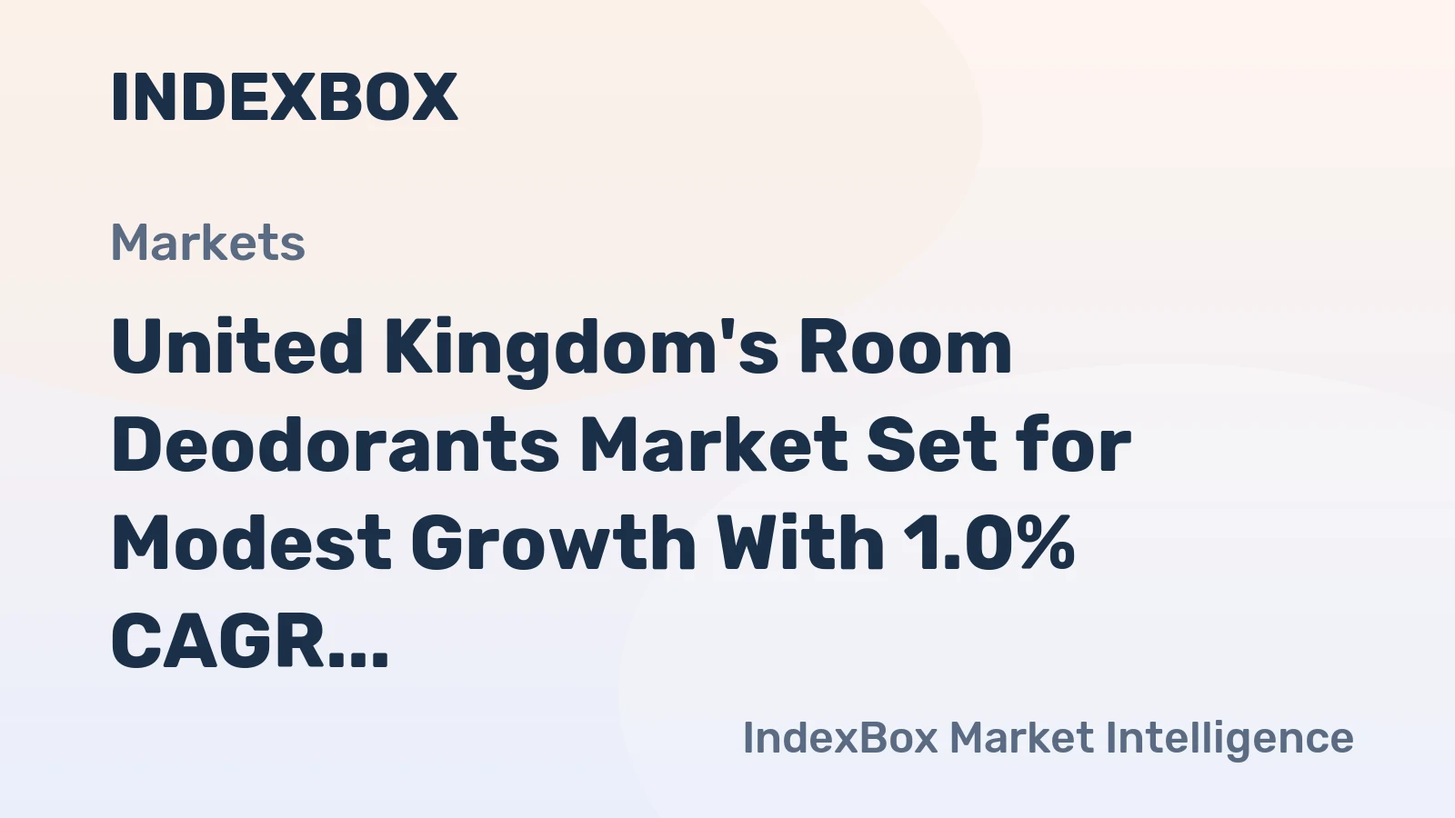 United Kingdom's Room Deodorants Market Set for Modest Growth With 1.0% CAGR Through 2035