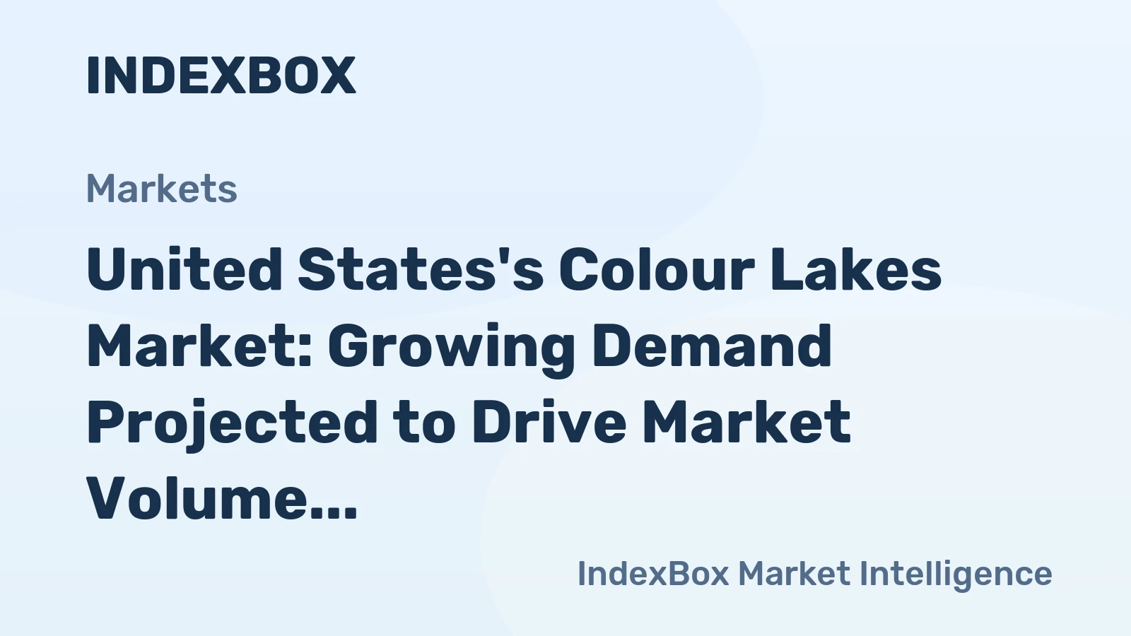 United States's Colour Lakes Market: Growing Demand Projected to Drive Market Volume to 18K Tons and Market Value to $538M by 2035