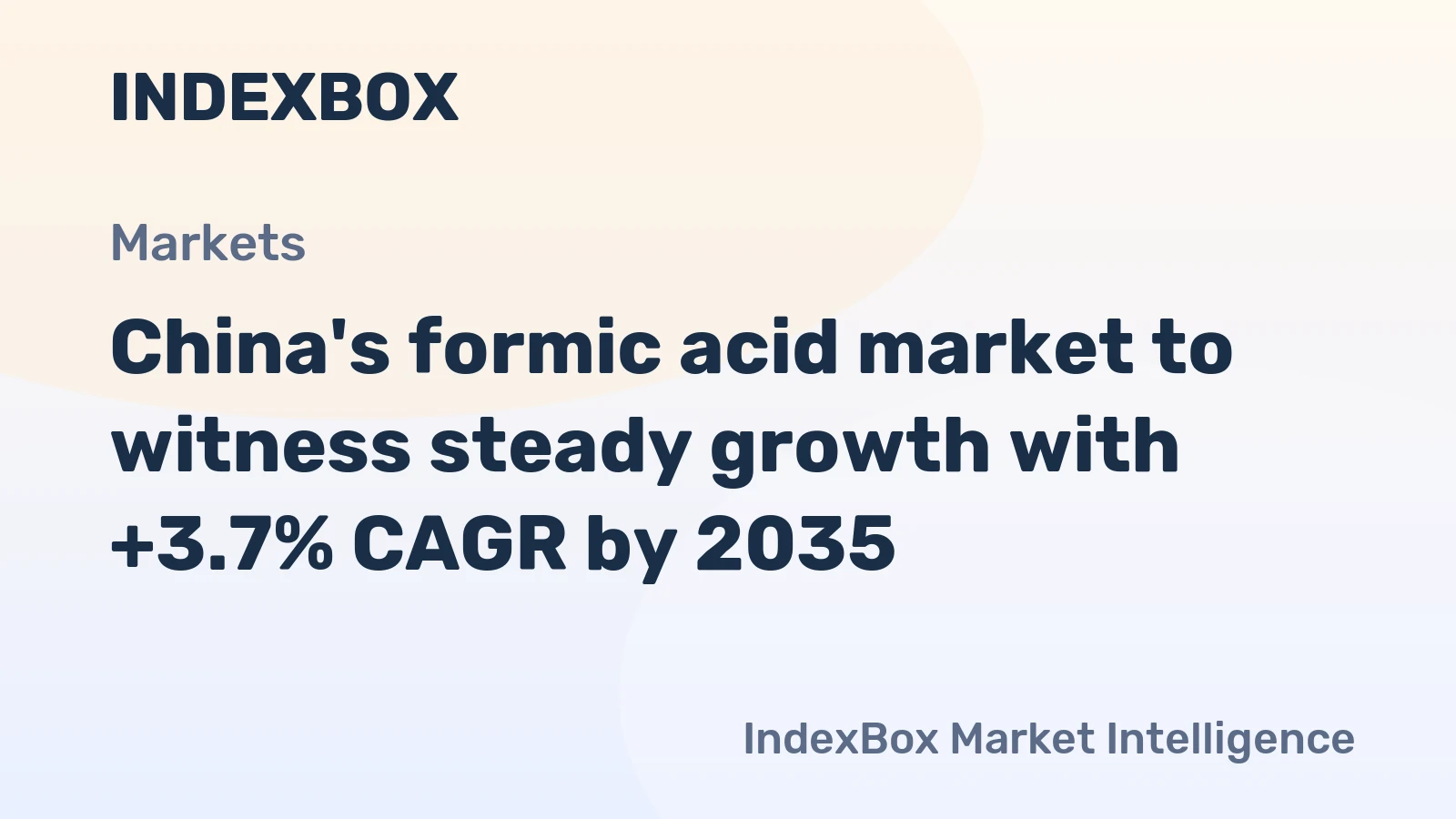 China's formic acid market to witness steady growth with +3.7% CAGR by 2035