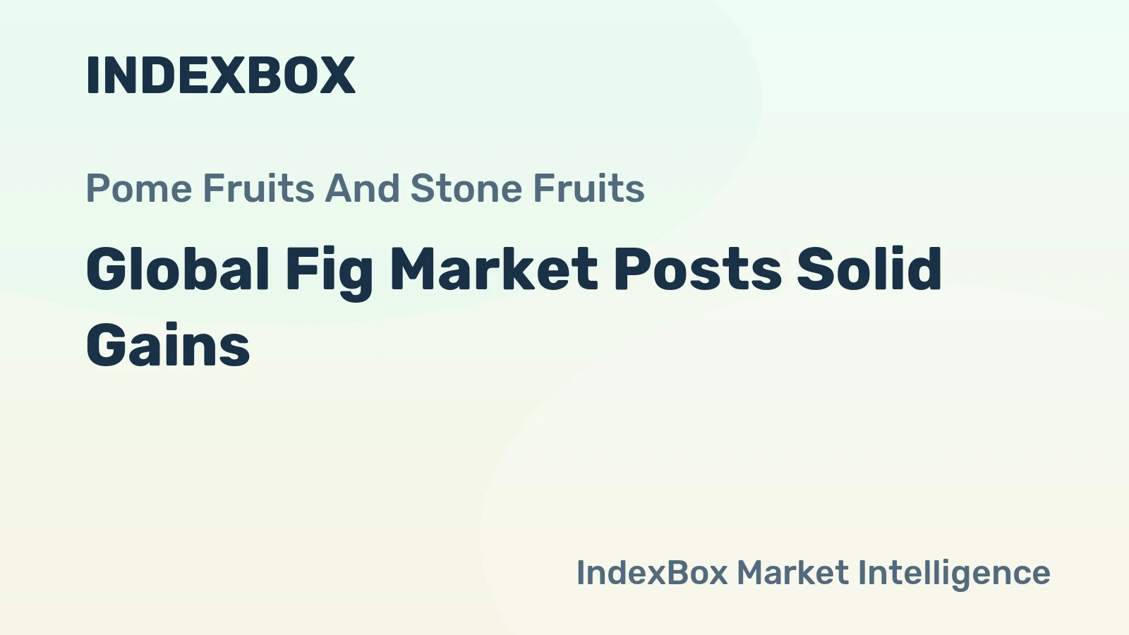 Global Fig Market Posts Solid Gains