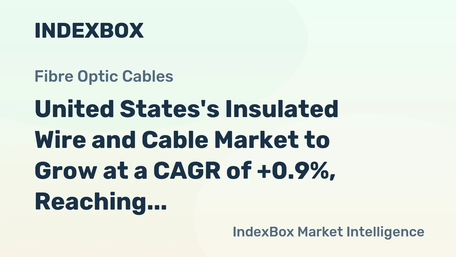 United States's Insulated Wire and Cable Market to Grow at a CAGR of +0.9%, Reaching $41.1B by 2035