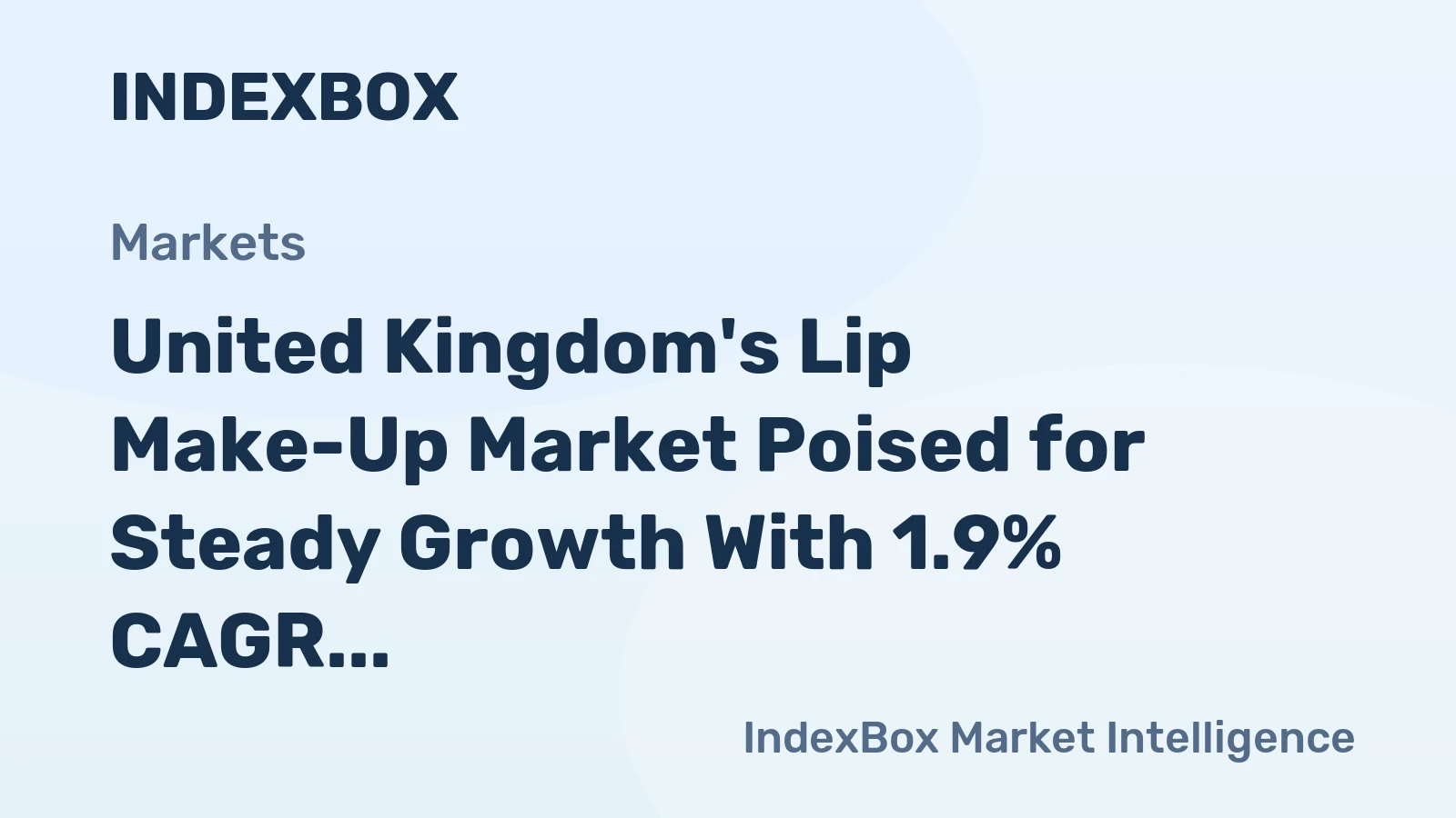 United Kingdom's Lip Make-Up Market Poised for Steady Growth With 1.9% CAGR Through 2035