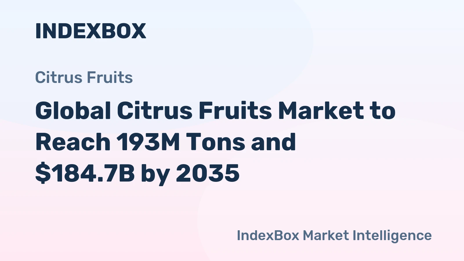 Global Citrus Fruits Market to Reach 193M Tons and $184.7B by 2035