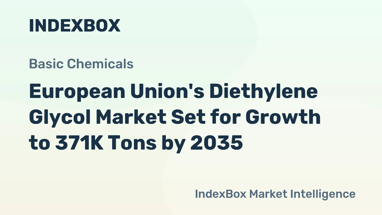 European Union's Diethylene Glycol Market Set for Growth to 371K Tons by 2035