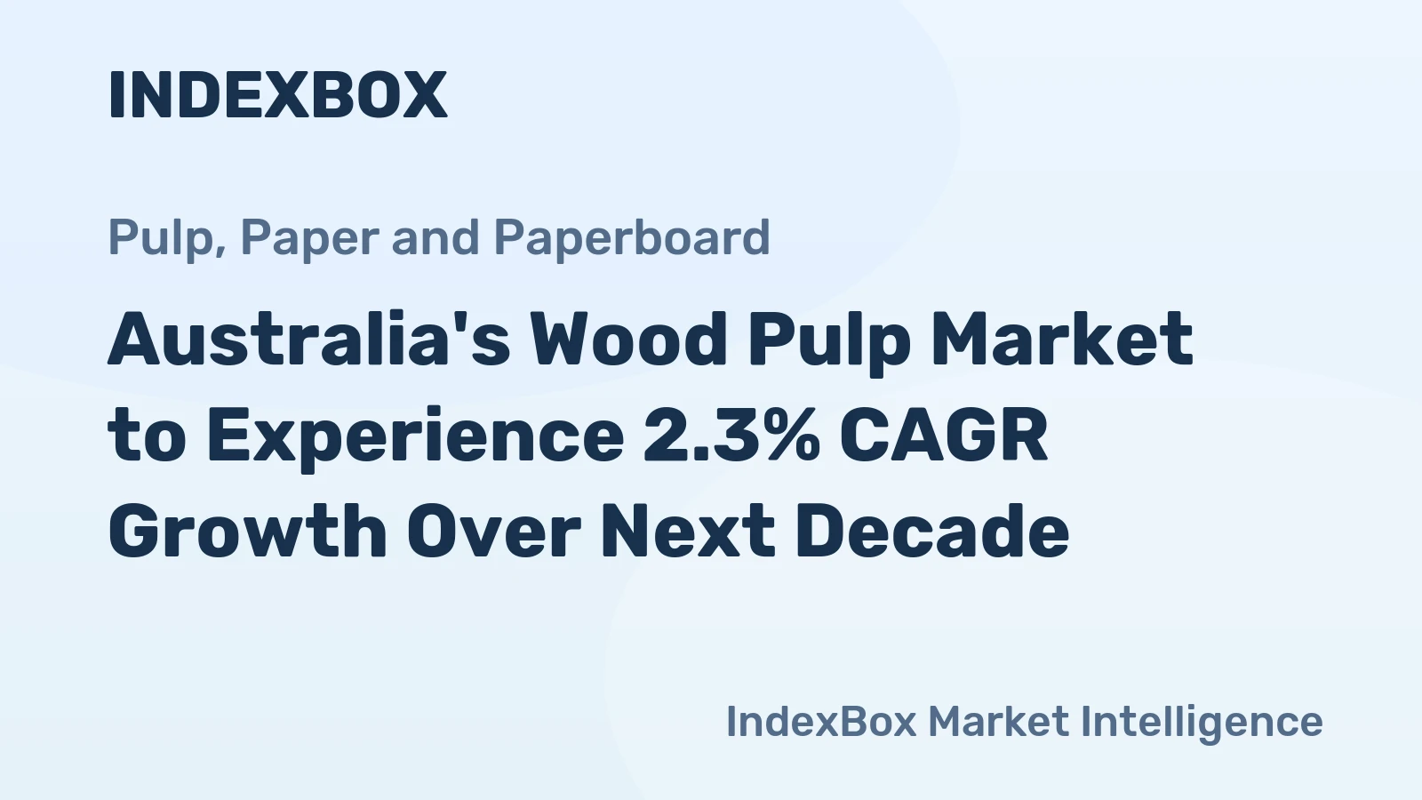 Australia's Wood Pulp Market to Experience 2.3% CAGR Growth Over Next Decade