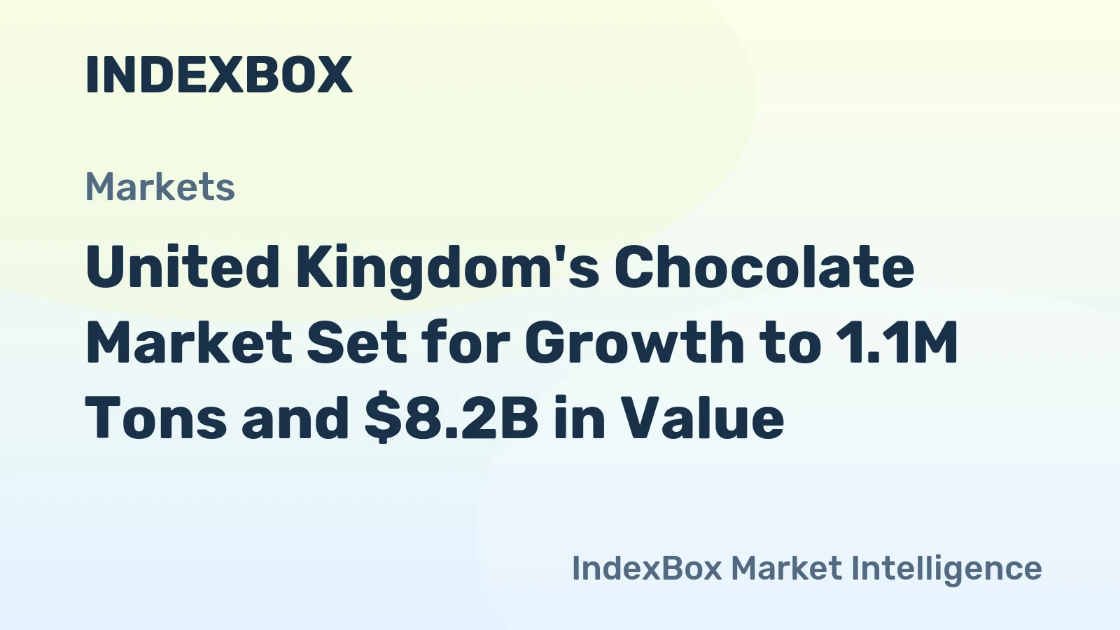 United Kingdom's Chocolate Market Set for Growth to 1.1M Tons and $8.2B in Value