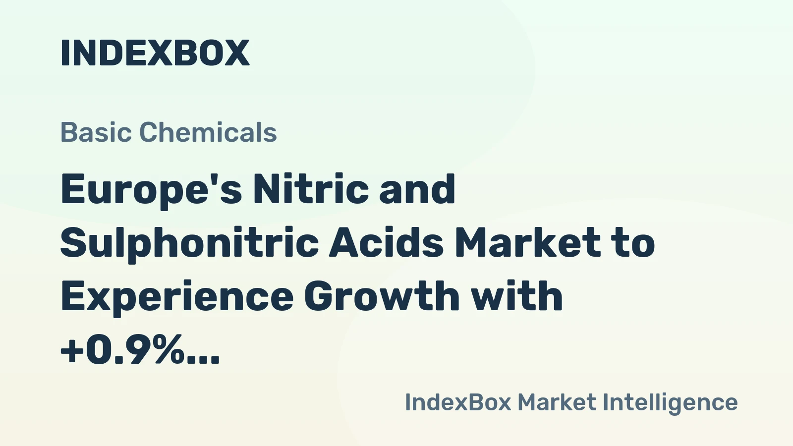 Europe's Nitric and Sulphonitric Acids Market to Experience Growth with +0.9% CAGR over 2024-2035