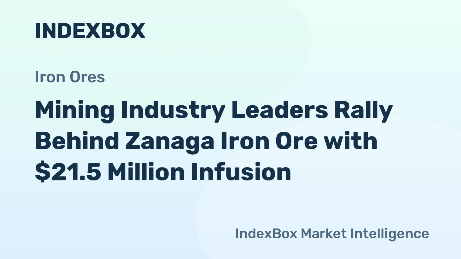Mining Industry Leaders Rally Behind Zanaga Iron Ore with $21.5 Million Infusion