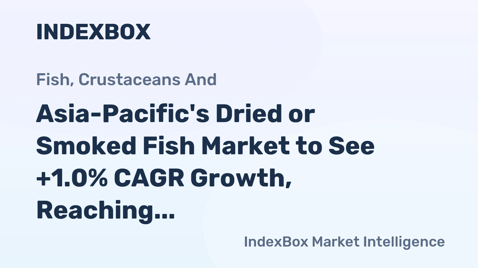 Asia-Pacific's Dried or Smoked Fish Market to See +1.0% CAGR Growth, Reaching $20B by 2035