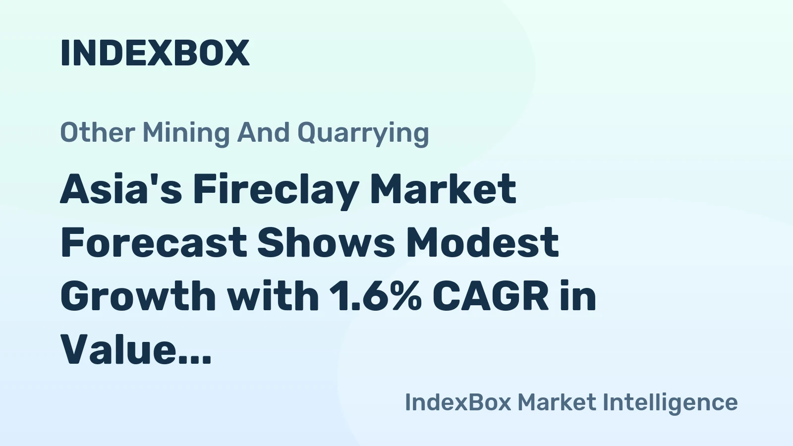 Asia's Fireclay Market Forecast Shows Modest Growth with 1.6% CAGR in Value Through 2035