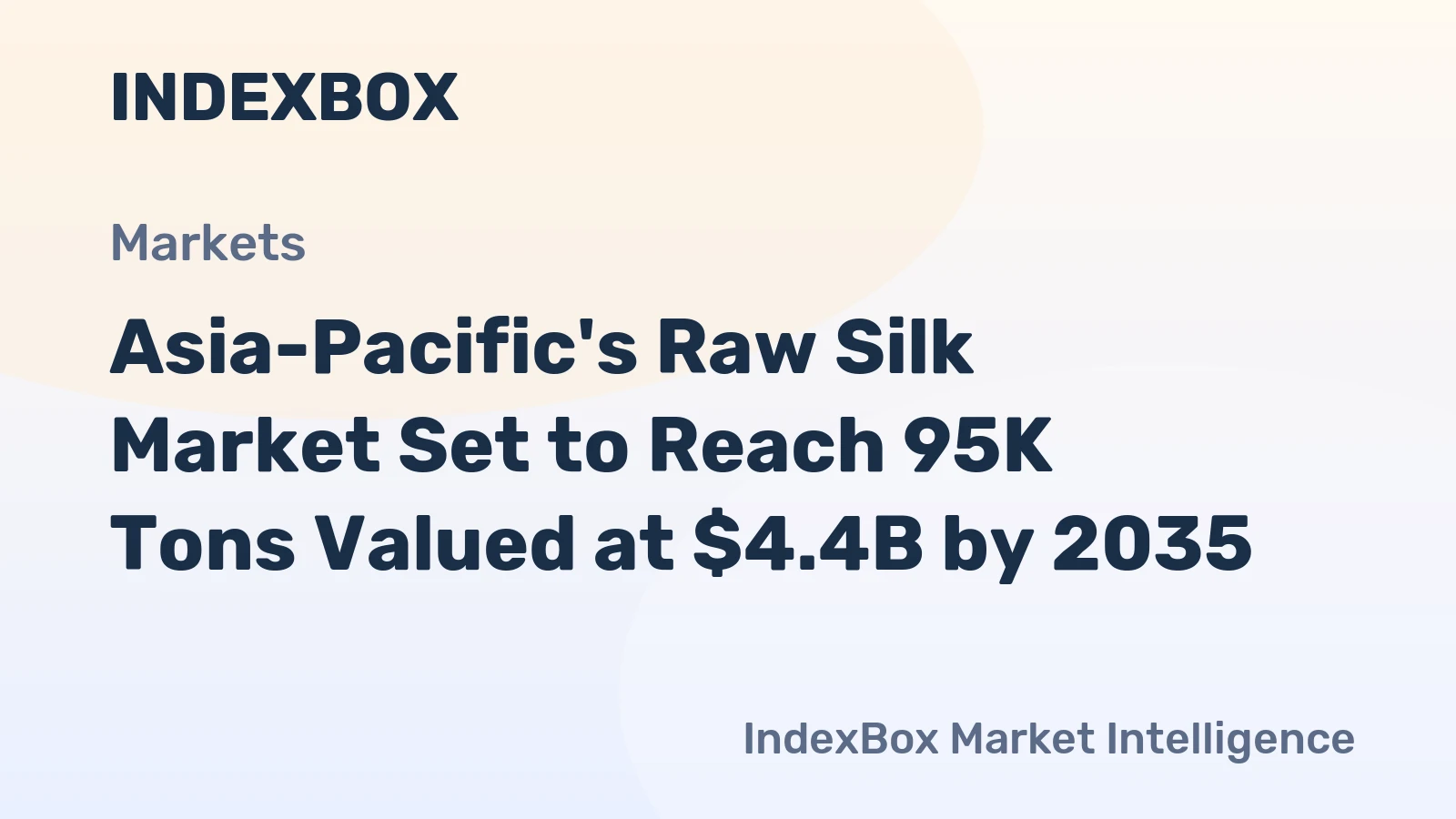Asia-Pacific's Raw Silk Market Set to Reach 95K Tons Valued at $4.4B by 2035