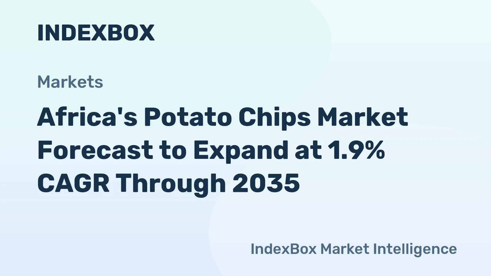 Africa's Potato Chips Market Forecast to Expand at 1.9% CAGR Through 2035