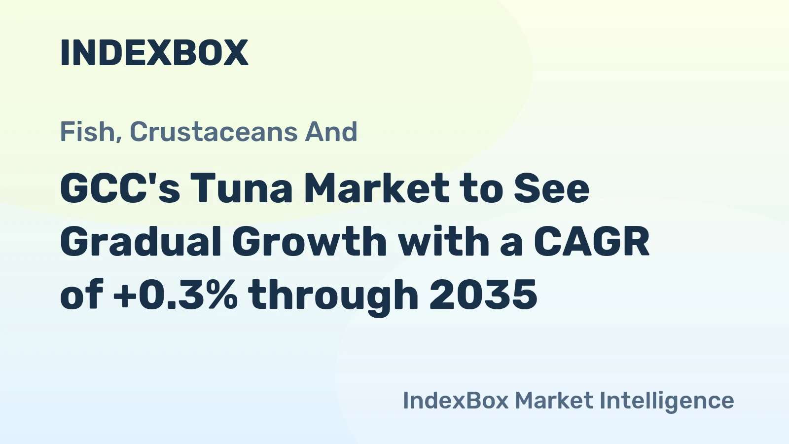 GCC's Tuna Market to See Gradual Growth with a CAGR of +0.3% through 2035
