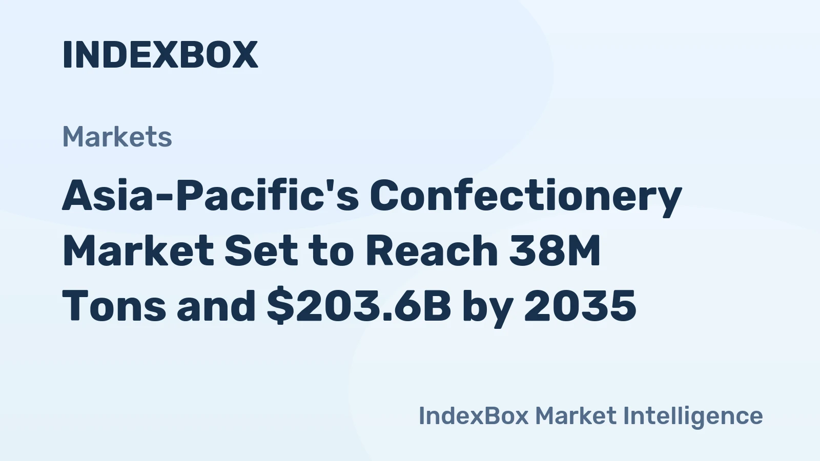 Asia-Pacific's Confectionery Market Set to Reach 38M Tons and $203.6B by 2035