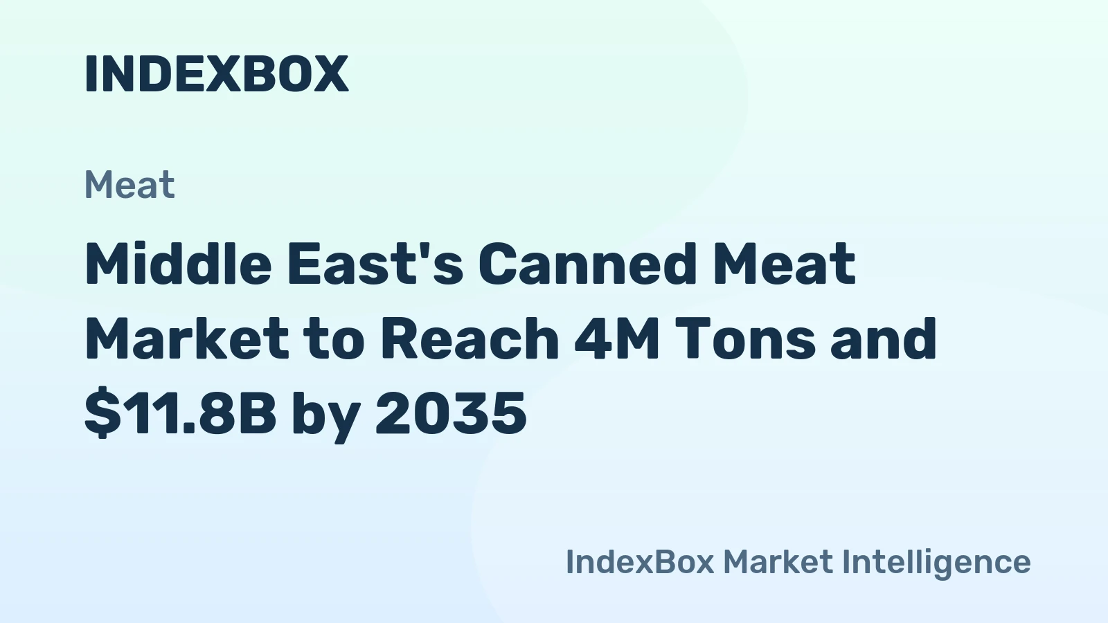 Middle East's Canned Meat Market to Reach 4M Tons and $11.8B by 2035