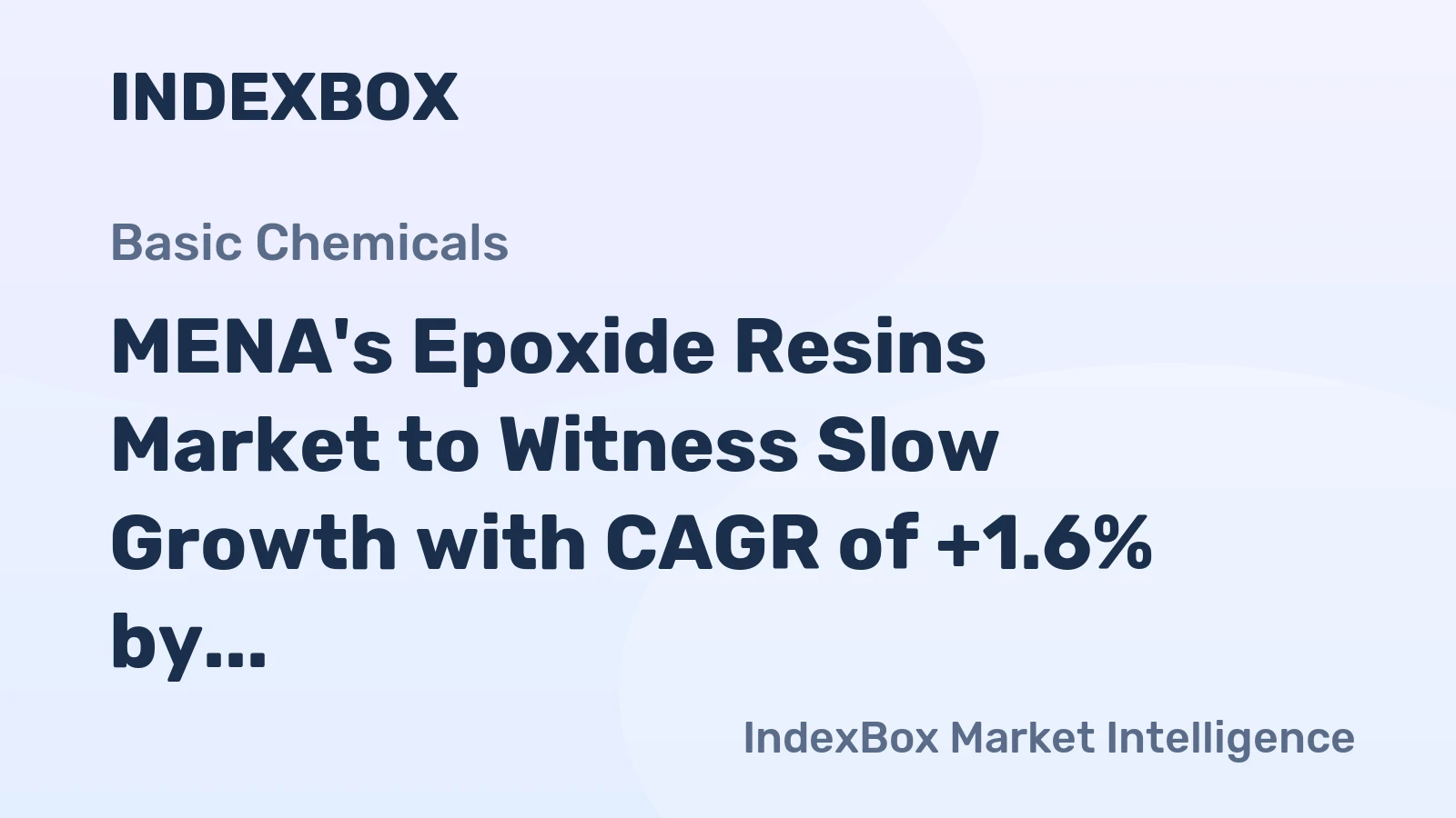 MENA's Epoxide Resins Market to Witness Slow Growth with CAGR of +1.6% by 2035