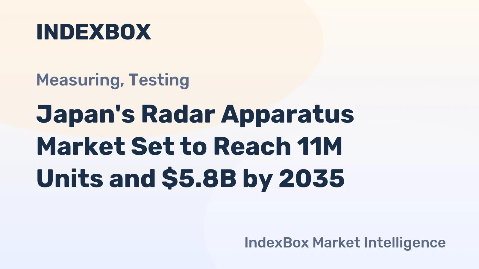 Japan's Radar Apparatus Market Set to Reach 11M Units and $5.8B by 2035